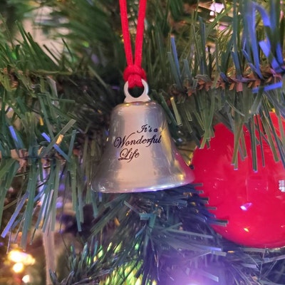 Its A Wonderful Life Christmas Ornament Bell on Ribbon Gift Boxed Movie ...
