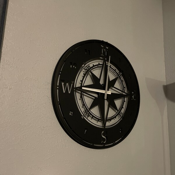 48 Inch Special Edition Metal Large Wall Clock, Rustic Oversized Wall ...