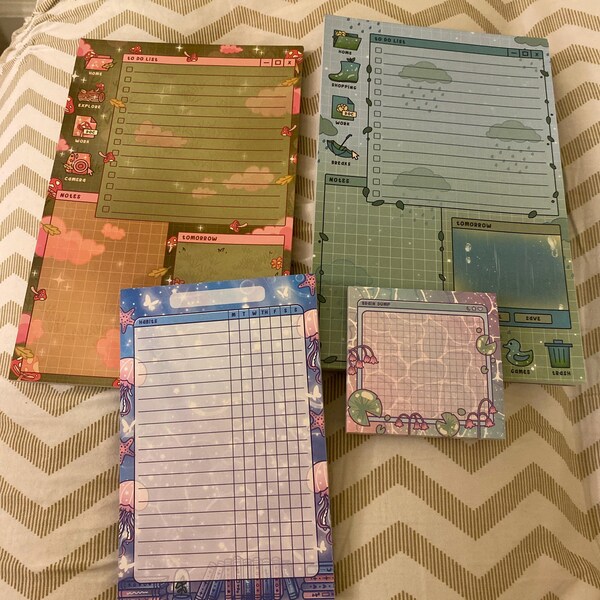 Swimming Pool Aesthetic Cute Memo Notepad - Etsy