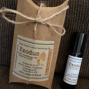 Exodus Holy Anointing Oil 100% Therapeutic Oils - Etsy