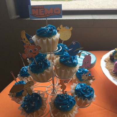 Finding Nemo Cupcake Toppers, Sea Life Cupcake Toppers, Nemo Cupcake ...