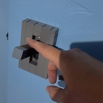 Minecraft-inspired Double Lever Light Switch Plate - Etsy
