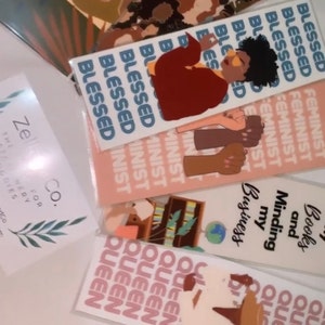 Laminated Blessed Bookmark Black Girls Read Christian - Etsy