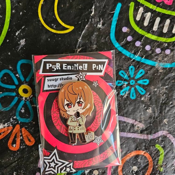 Phantom Thief Akechi Goro "the Crow" Enamel Pin - Etsy