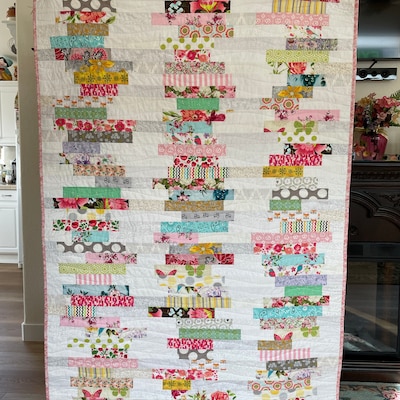 The Stacks Quilt Pattern, Modern Quilt Pattern, Scrap Quilt Pattern ...