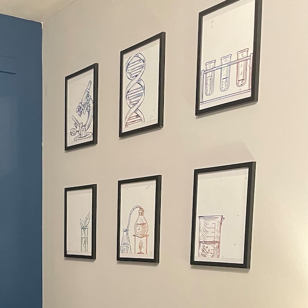 Math Class Gallery Wall - Classroom Decor, High School Middle School ...