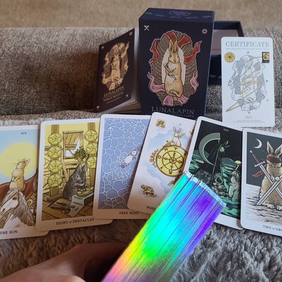 Lunalapin Tarot & Oracle 2in1 Deck 2022 Unique Indie Tarot Deck for ...