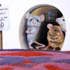 No Cats Scaredy Mice Mouse hole Wall Sticker / Decal cute | Etsy