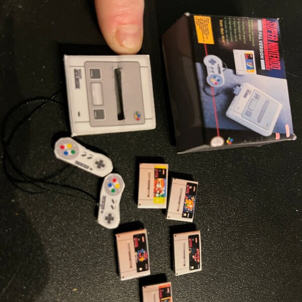 Dolls House Miniature Nintendo Switch Console 4 Games and Box - Etsy