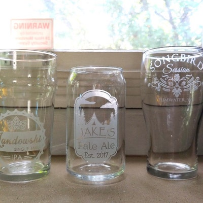 Classy Label Home Brew Growler & Glass Set Design. Homebrew, Beer Glass ...