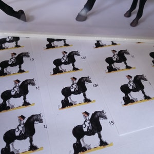 Outfoxed fox Hunting Horse. Mini Greeting Cards. Package of - Etsy