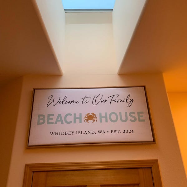 Beach House Sign Personalized | Beach House Decor | Beach House Gift ...