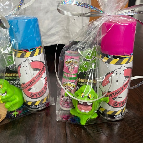 Portable Proton Stream Silly String Labels Inspired by Ghostbusters ...