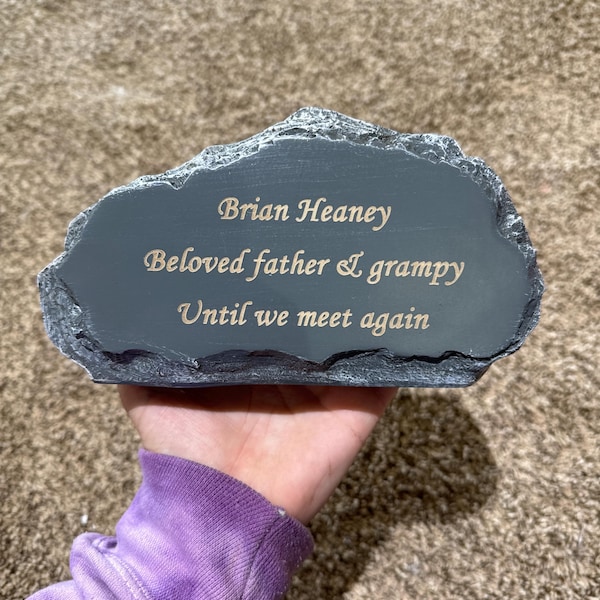 Personalized Garden Stones Engraved With Any Message, Engraved Welcome ...