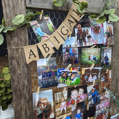 Custom Mini Burlap Banner, Create a Personalized Burlap Banner, Cake ...