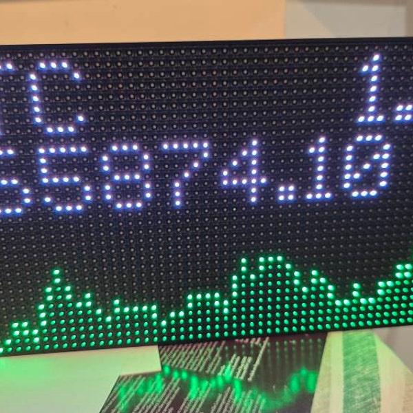 Stock Ticker Forex Crypto LIVE Price Wifi LED Display - Etsy
