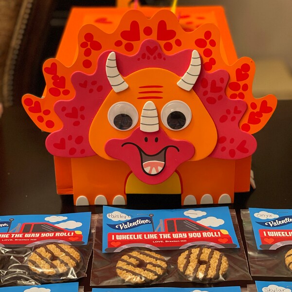 Donut Monster Truck Valentine, Donut Valentine, Kids Valentine, School ...