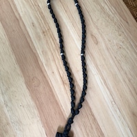 Black Eastern Orthodox Prayer Rope Chotki 50 Count Barrel Knots. 550 ...