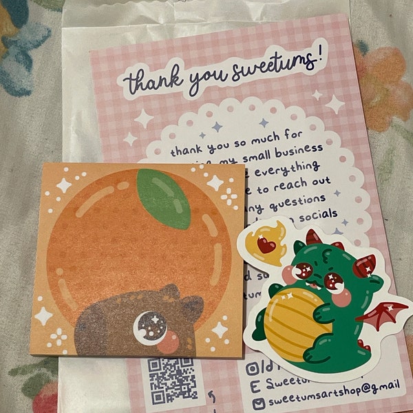 Capybara Post It Notes Cute Back to School Notepad - Etsy