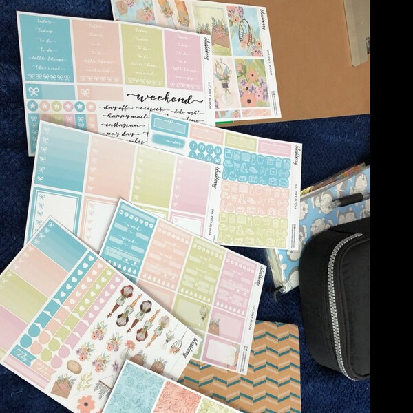 Cherry Blossoms Planner Stickers, Spring Weekly Kit, Printable Weekly ...