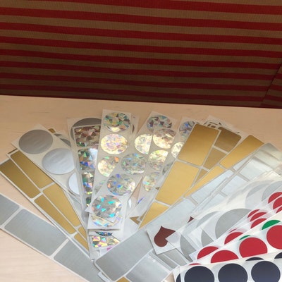 Mix N Match Scratch off Stickers Labels DIY Crafts Invitations Gender ...