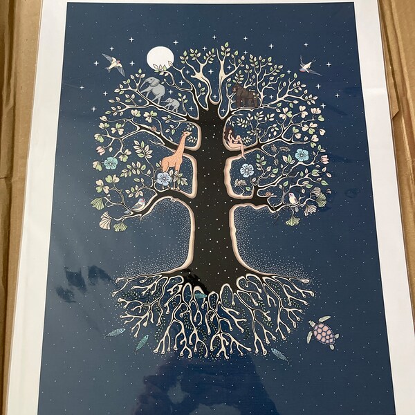 Limited Edition Print Illustration ,tree of Life Art, Nature Art, Home ...
