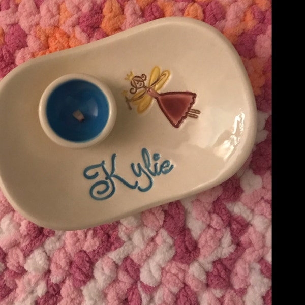 Personalized Tooth Fairy Dish - Ceramic Personalized Dish for Tooth ...