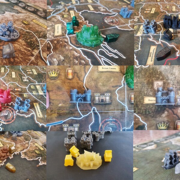 3D Deluxe Risk Got Token Set Compatible With Most Medieval Board Games ...