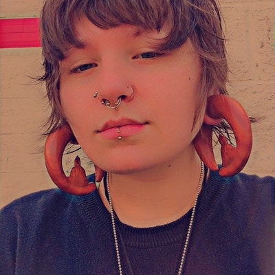 3mm Wood Earrings 8 Gauge Ear Expander 8g Ear Expanders - Etsy