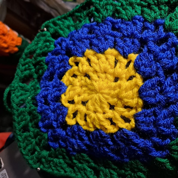 Stacked Shells 8" Granny Square Crochet PATTERN PDF - January - Granny ...