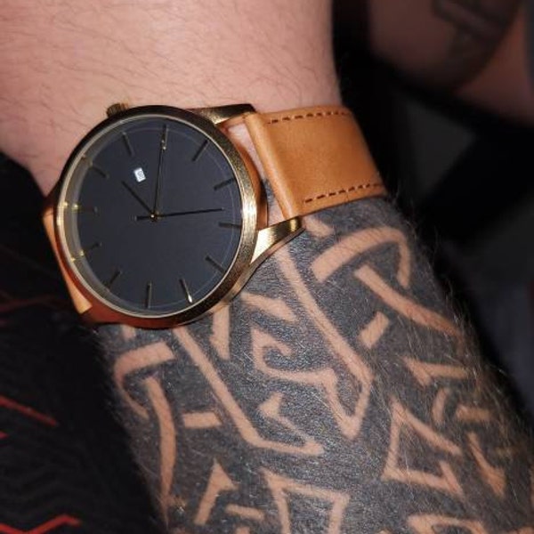 Watch,custom Engraved Personalized Mens Gold Wrist Watch, Groomsmen ...