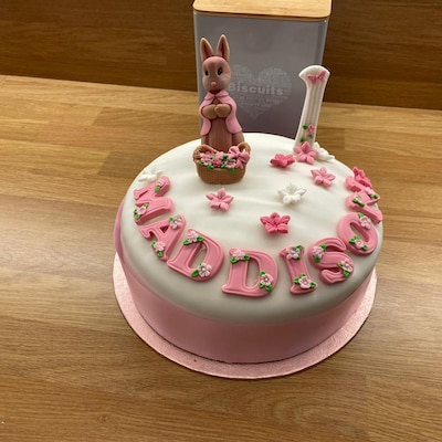 Edible Cottontail Peter Rabbit Baby Girl Birthday Christening Baby ...