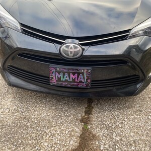 Mama License Plate, Front License Plate, Leopard License Plate, Mother ...