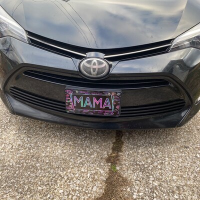 Mama License Plate, Front License Plate, Leopard License Plate, Mother ...