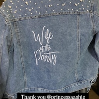 Custom Game Day Denim Jacket Gift, Personalized Denim Jacket for Kids ...