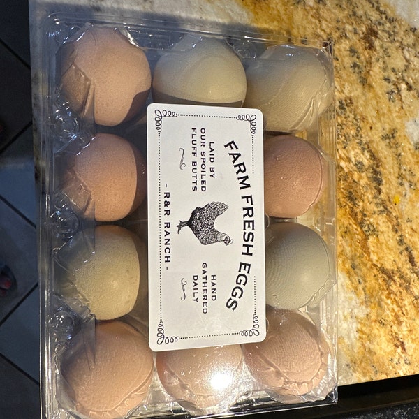 Custom Labels for Egg Cartons - Personalized for Your Farm or Coop ...