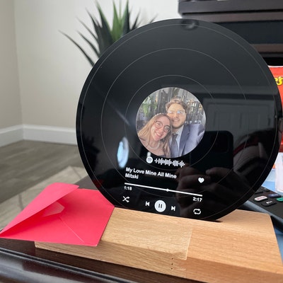 Romantic Personalized Record Birthday Gift for Her Anniversary Gift for ...