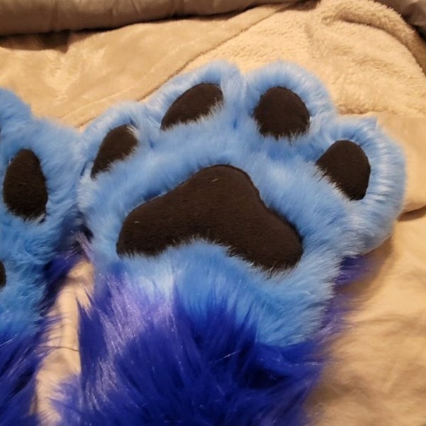 Custom Feetpaw Plushie Handmade Small Fluffy Pet Toy Fursona Paw ...