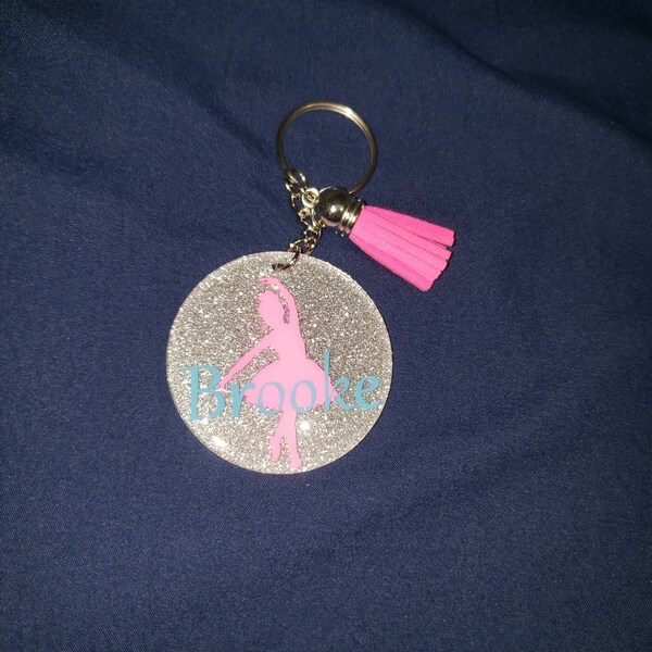 Personalized Ballet Keychains, Ballet Dancer, Ballerina Keychain ...