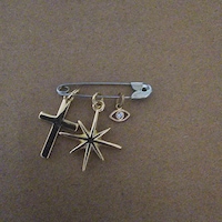 18K Gold Filled Dainty Jupiter Symbol Charm Astrological Charm Planet ...
