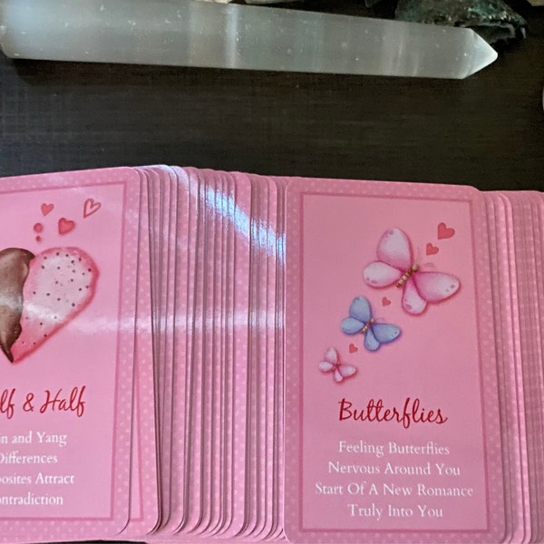 SWEET Romance (100 Cards) Pink Oracle Deck , Pink Tarot - Etsy