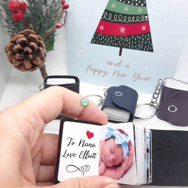 Mini Photo Album Keychain,personalized Photo Album,boyfriend Christmas ...
