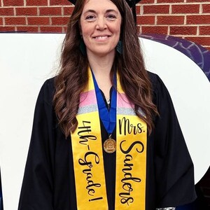 Graduation Teacher Pencil Stoles fast Shipping Available - Etsy