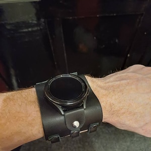 Wide Leather Watch Strap Wide Leather Watch Band Leather - Etsy