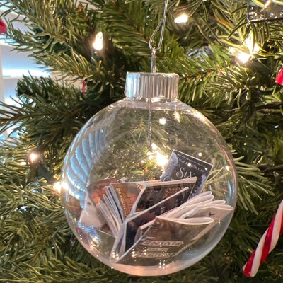 Miniature Book Ornament for a Book Lover, Custom Year of Books Ornament ...