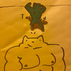 Leg Day Larry Buff Muscle Frog Hard Enamel Pin - Etsy