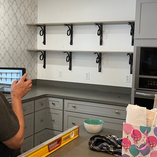 Shelf Bracket Hand Forged - Style 03 Modern - Made in USA - Etsy