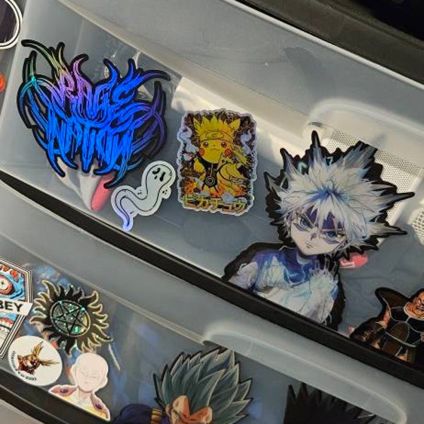 High Quality 3D Motion Anime Sticker | Car Decal | Laptop Peeker ...