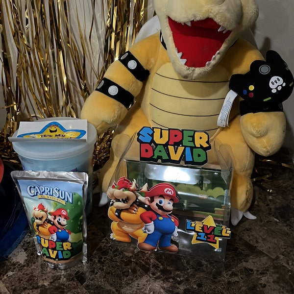 Super Mario Princesss Peach Any Character Clear 3d Gable Box Favor Box ...