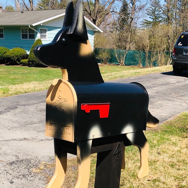 German Shepherd Mailbox | Unique Dog Mailbox | PP002 - Etsy